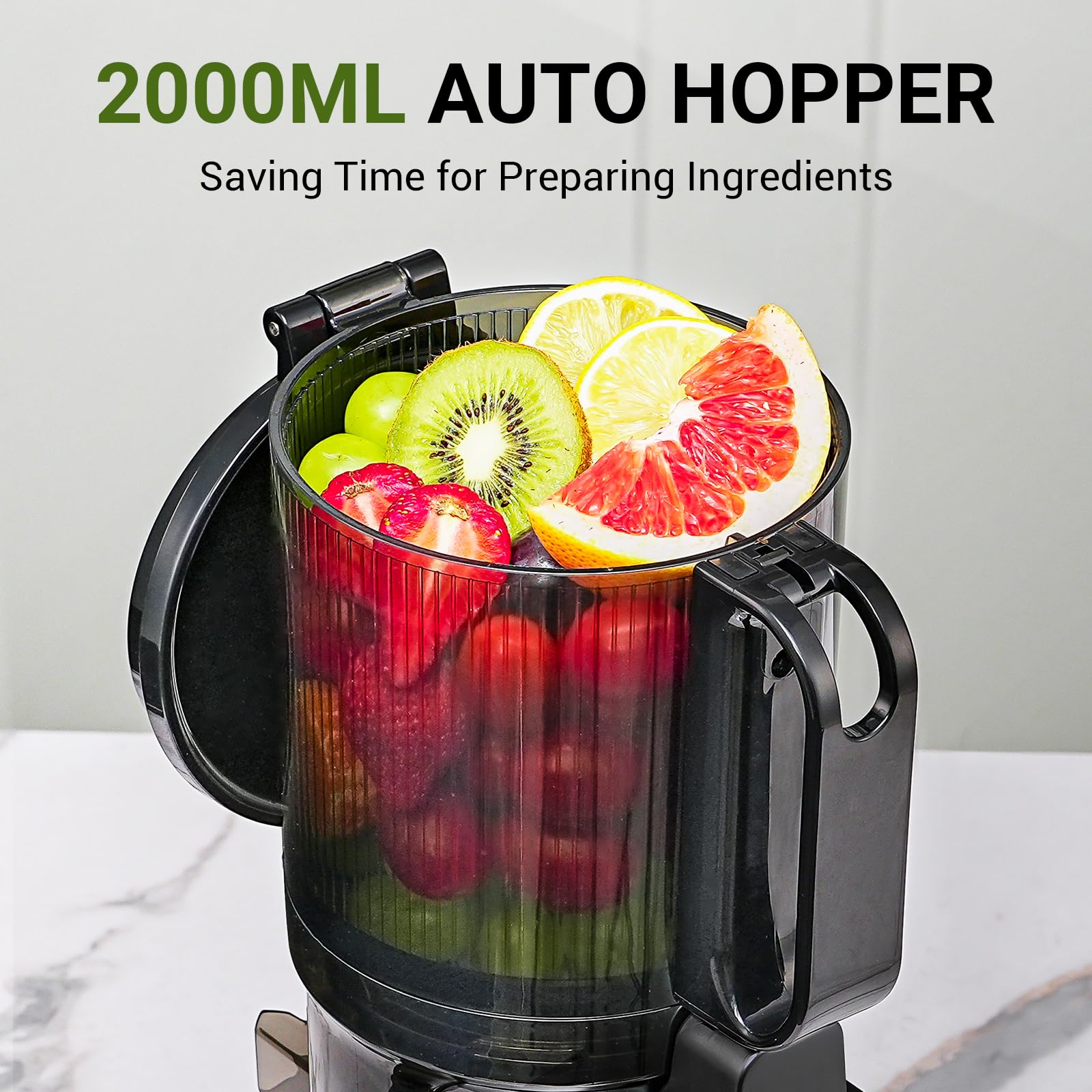 Mua AMZCHEF Juicer Machines, 5.8" Extra Self-Feeding Cold Press Juicer ...