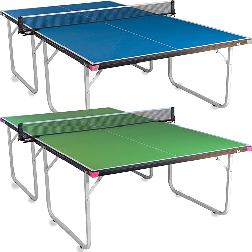 Butterfly Compact 19 Ping Pong Table - Foldable Table Tennis Table with ...