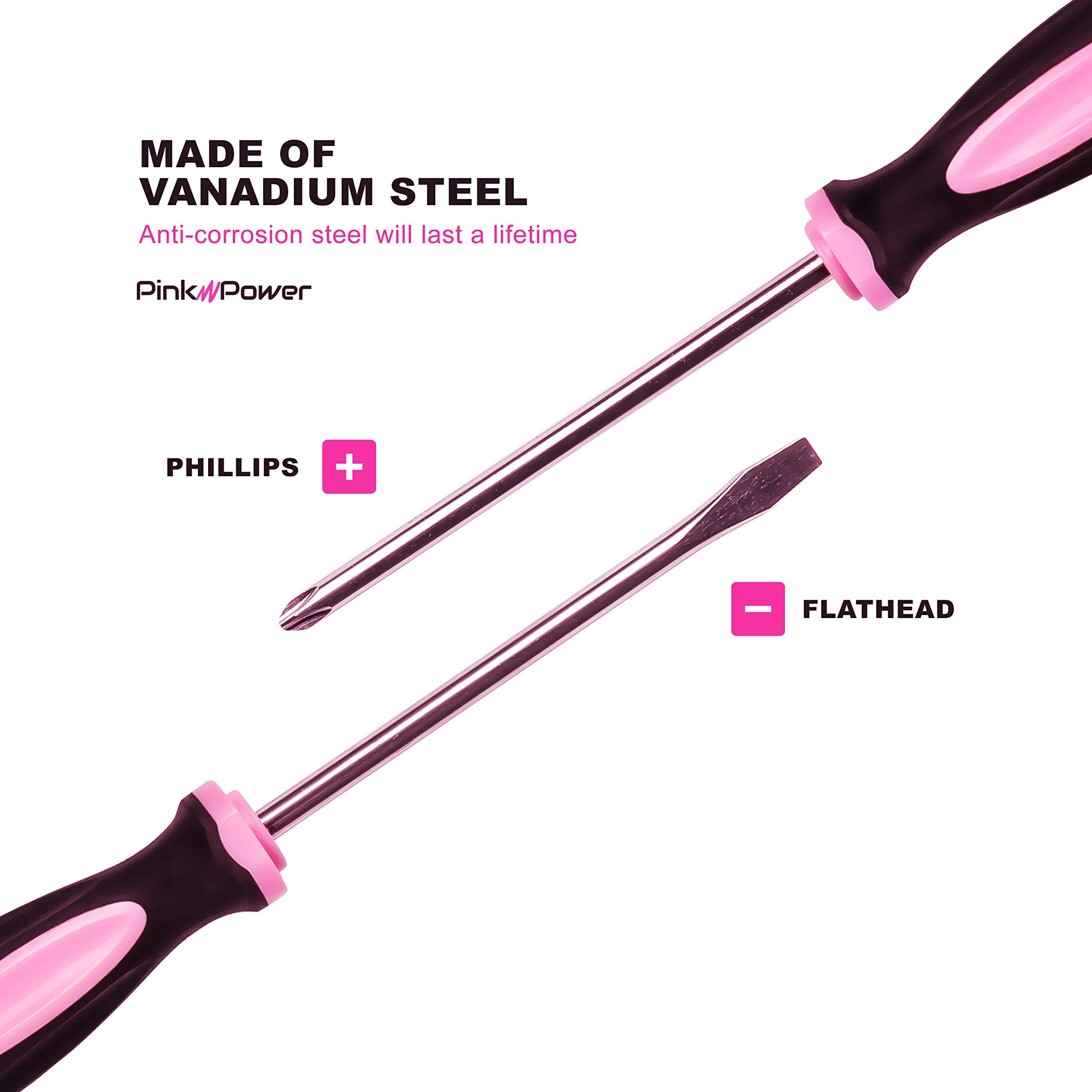 Mua Pink Power Magnetic Screwdriver Set - 6 Piece Phillips Head and ...