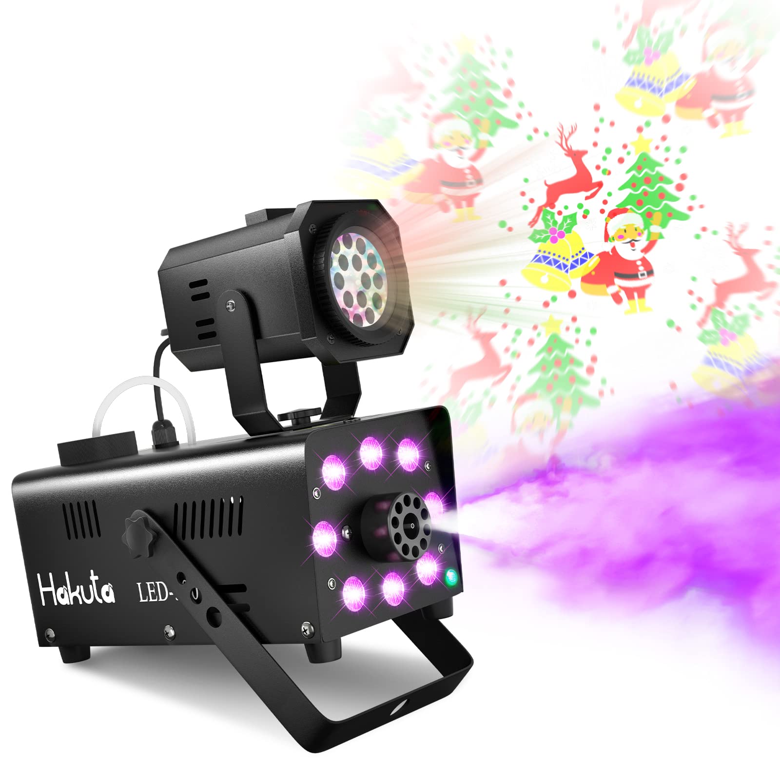Hakuta Fog Machine, LED Projector Light Smoke Machine with Timer of 5 ...