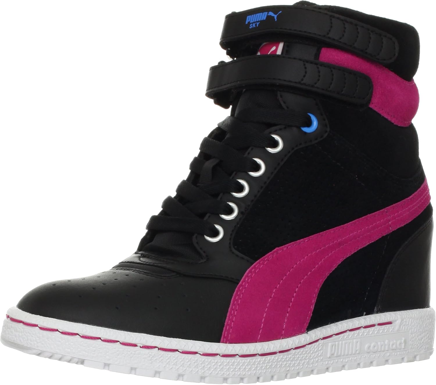 PUMA Women's Sky Wedge Fashion Sneaker, Black/Cabaret, 5.5 B US: Amazon ...