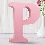 Amazon.com: AOCEAN 8 Inch Pink Wood Letters Unfinished Wood Letters for ...
