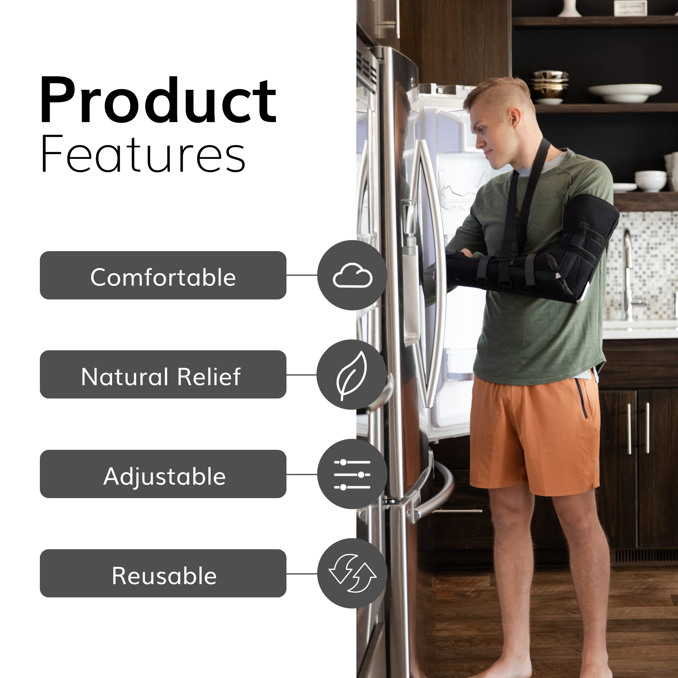 Mua BraceAbility Posterior Long Arm Splint - Elbow Immobilizer Right or Left Forearm Brace with ...