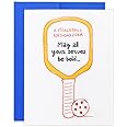 Amazon.com : Funny Pickleball Birthday Card | Pickleball Poem & Cartoon ...