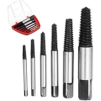 6pcs Pipe Screw Extractor Set,Broken Spiral Screw Extractor for ...