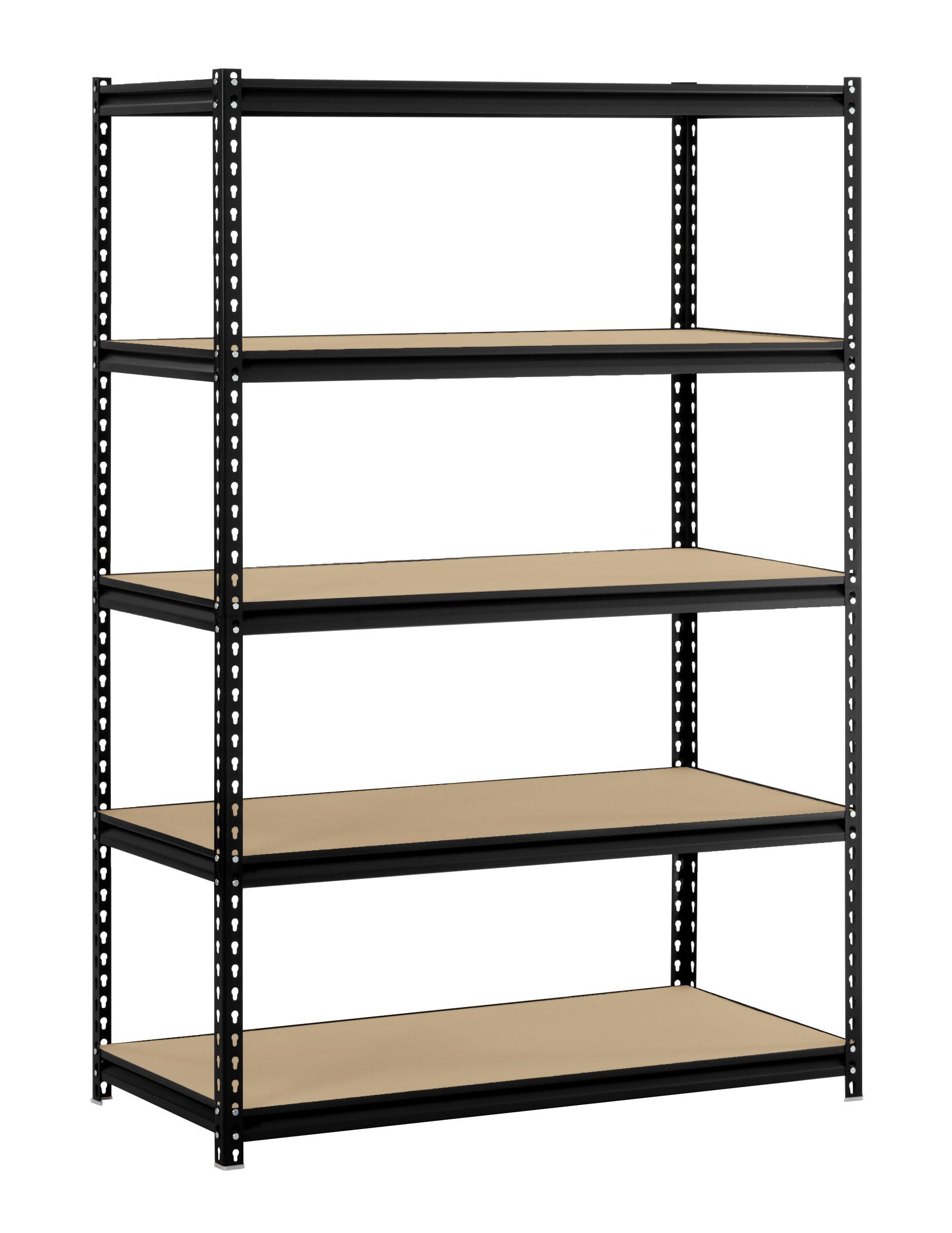 Muscle Rack UR245P-BLK 5-Shelf Unit, 48" Width x 72" Height x 24" Depth ...
