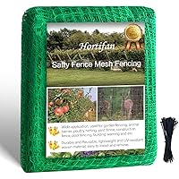 Amazon.com : Hortifan Temporary Fence Plastic Mesh Fencing, 4FT x 100FT Garden Bird Netting ...