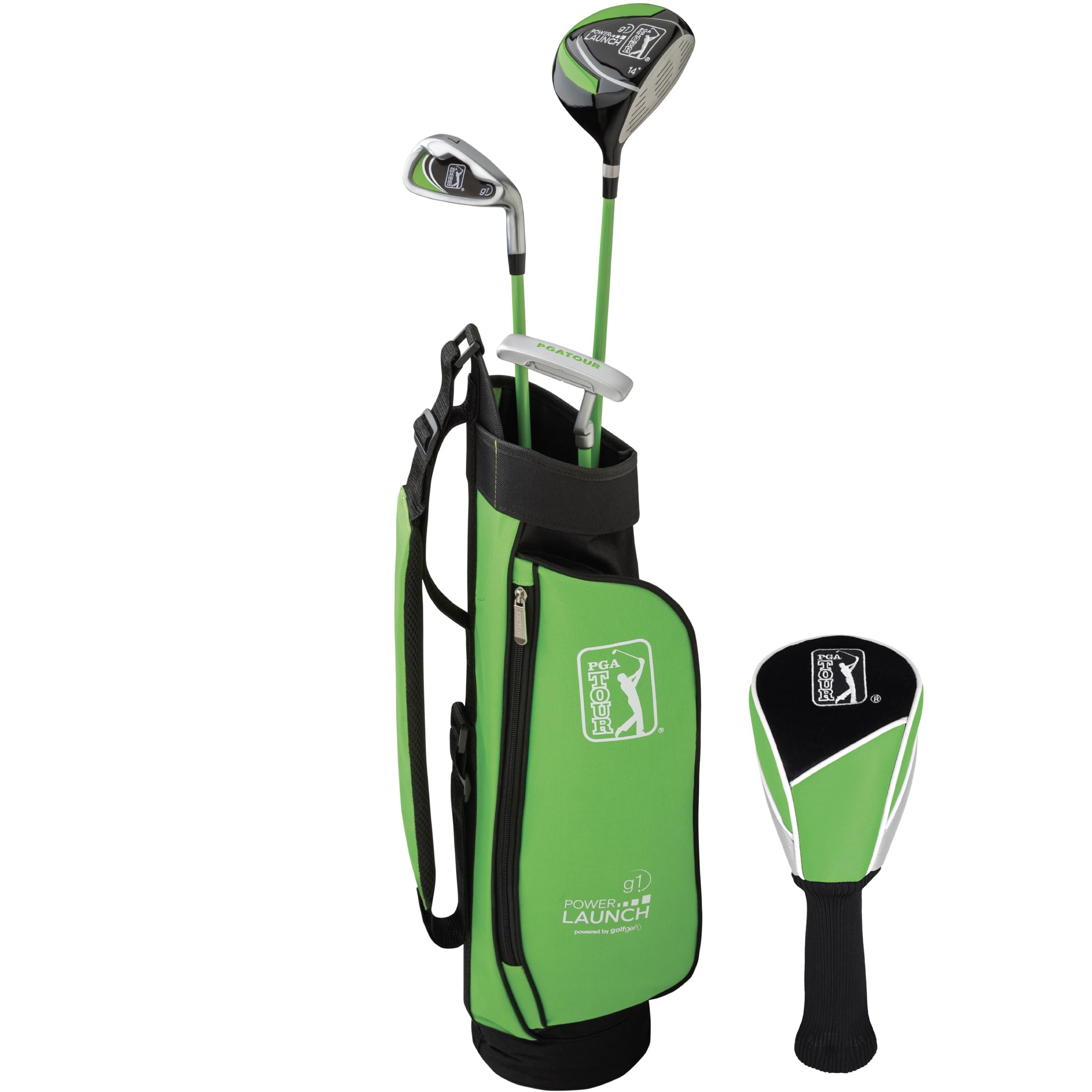 Mua PGA Tour G1 Series Kids Green Golf Club Set with 3 Clubs, Golf Bag ...