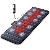 Amazon.com: COMFIER Full Body Massage Mat Pad with Heat, Chair Pad with 10 Vibration Motors & 2 ...