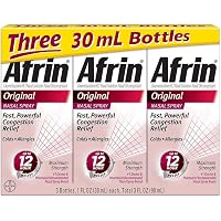 Amazon.com: Afrin Original Maximum Strength 12 Hour Nasal Congestion ...