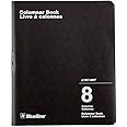 Blueline Columnar Book, Twin-Wire Binding, 8 Columns with Description ...
