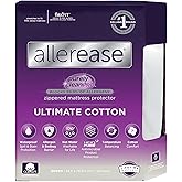 Amazon.com: AllerEase Ultimate Allergy Protection and Comfort Zippered Mattress Protector, Queen ...