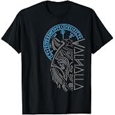 Amazon.com: Viking Valhalla Wolf Mask Norse Mythology Men Women Kids T ...