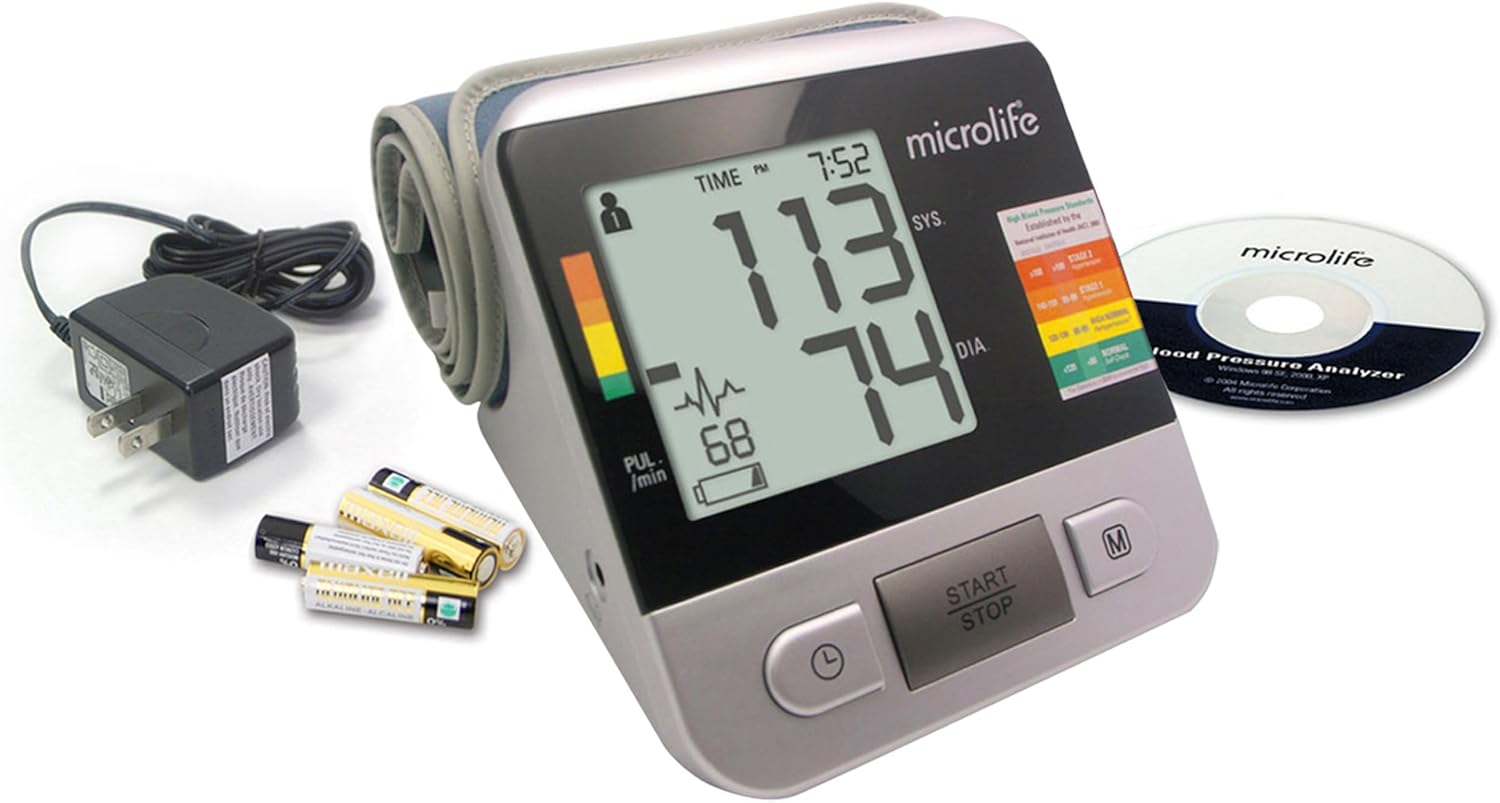 Microlife Bp3na1-1x Deluxe Automatic Digital Blood Pressure Monitor ...
