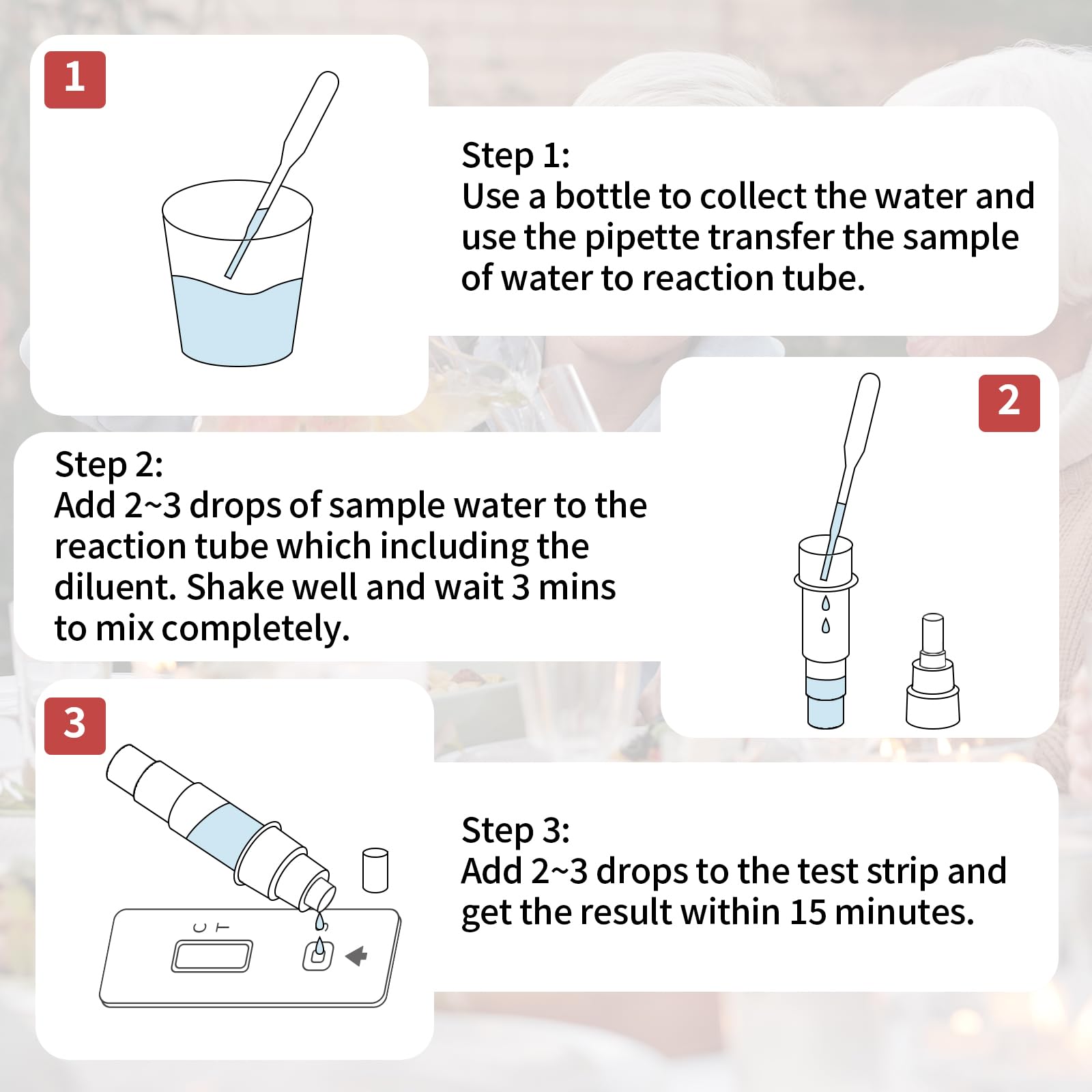 Mua Water Bacteria Test Kit - 2 Tests Included. 10^4 CFU/mL Detection ...
