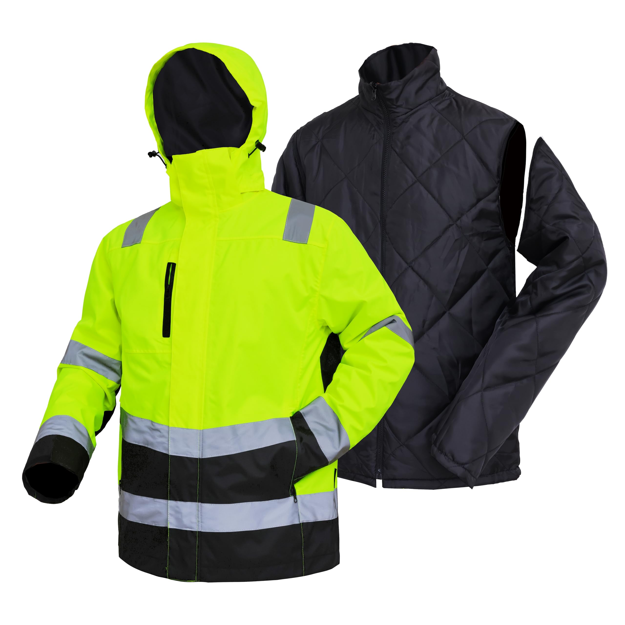 WORK IDEA High Visibility Reflective Jackets for Men Hi Vis ...