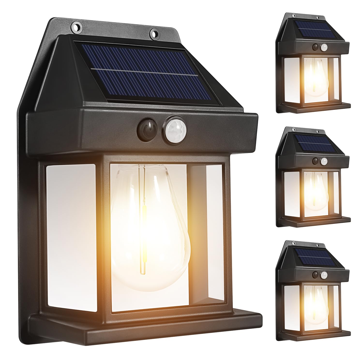 Solar Lights Outdoor, Dusk to Dawn Solar Wall Sconce Motion Sensor, 3 ...