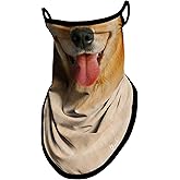 Arawell 3D Animal Face Bandana Neck Gaiter with Ear Loops - Men Women ...