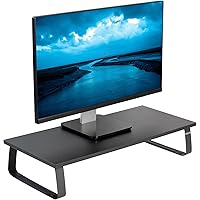 AboveTEK Premium Acrylic Monitor Stand, Large Size Monitor Riser/Clear ...
