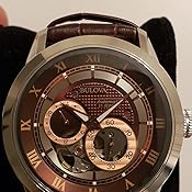 Bulova 96A120 Men's Mechanical Automatic Watch with Brown Dial and ...