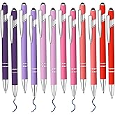 Amazon.com : Lragvtbk 12 Pcs Blue Ink Ballpoint Pen with Stylus Tip, 1. ...