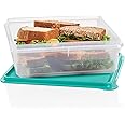 Amazon.com: Tupperware Brand Snack-Stor Square Food Storage Container ...