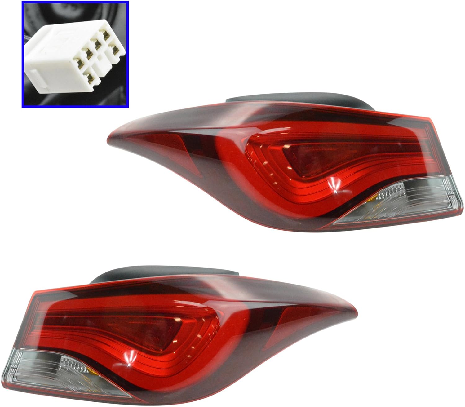 Amazon.com: LED Tail Light Taillight Outer Quarter Panel Mounted LH ...