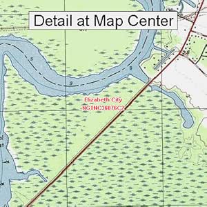 Amazon.com : USGS Topographic Quadrangle Map - Elizabeth City, North ...