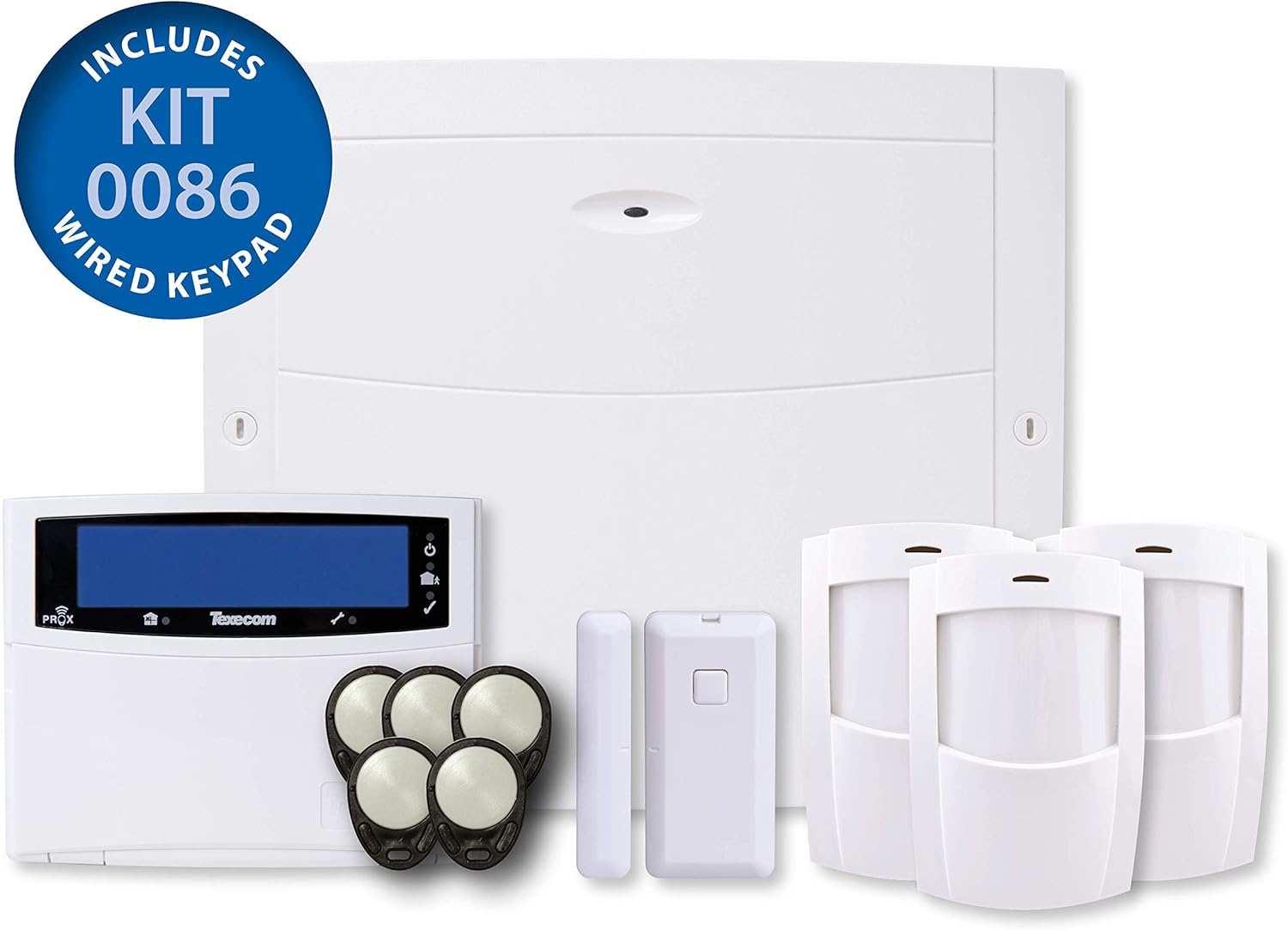 Texecom KIT-0086 Premier Elite 64-W Ricochet 64 Zone Wireless Alarm Kit ...