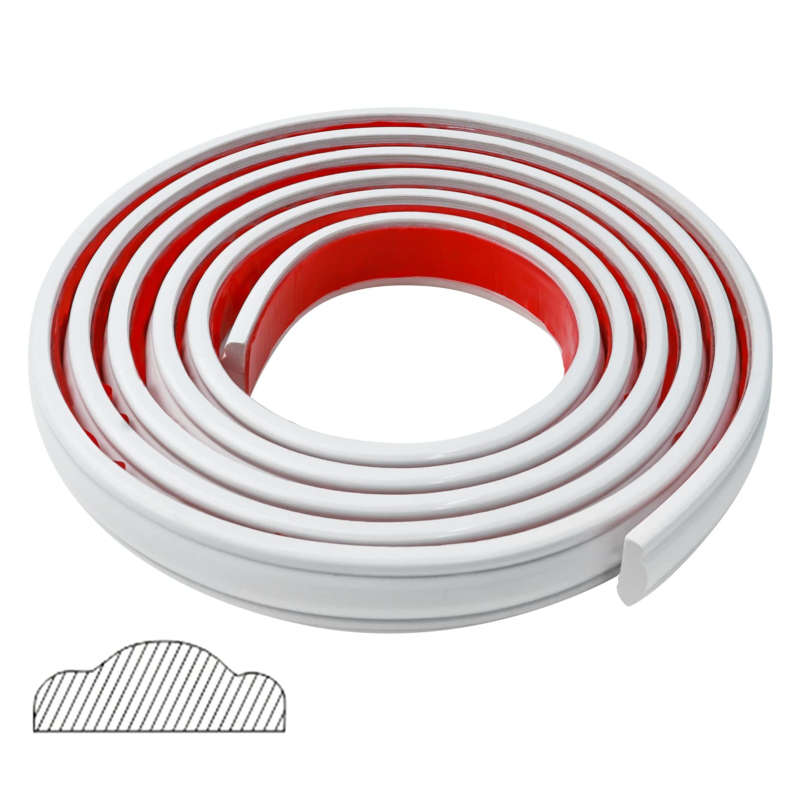 Mua Pluden Flexible Wall Trim Molding Trim, 3D Wall Edging Strip Self ...