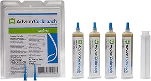 Amazon.com : Syngenta 383920 Advion Cockroach Gel Bait 4 X 30 Gram Tubes Roach Control, 4 30 ...