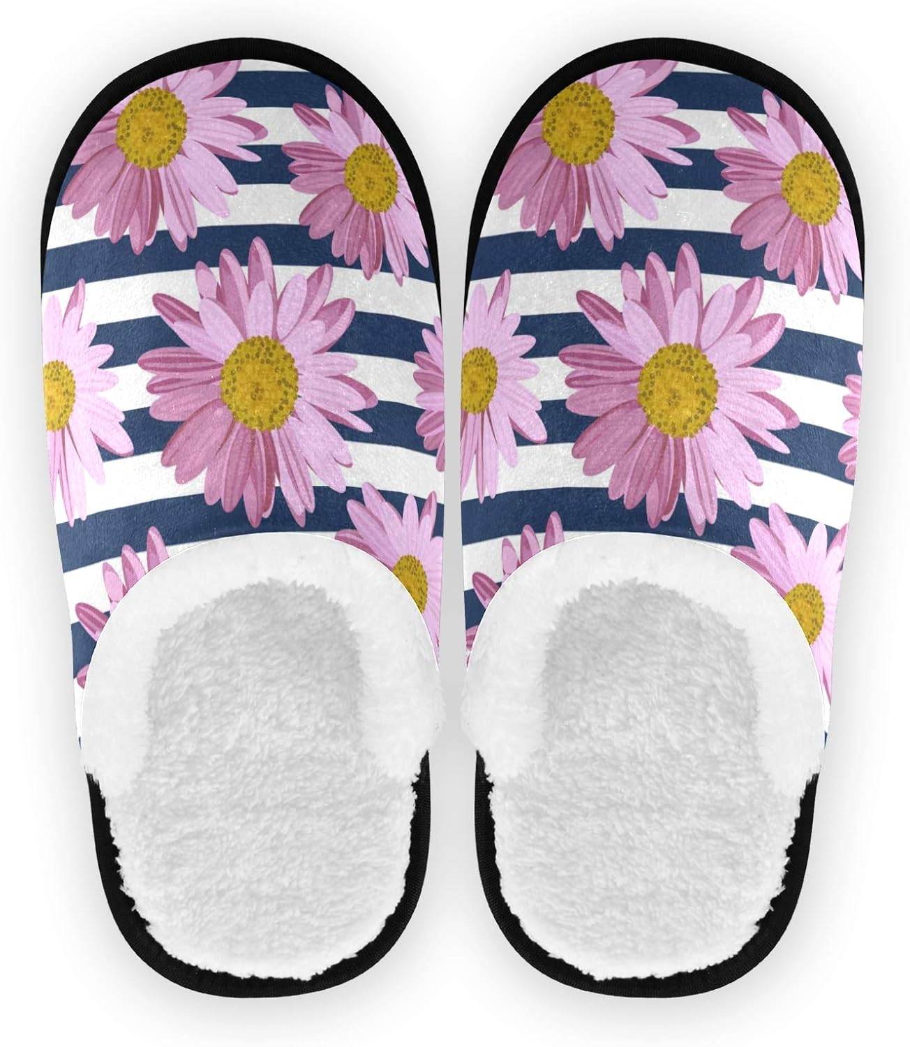 linomo Flower Daisy Slippers for Women Men Kids, Womens House Slippers ...
