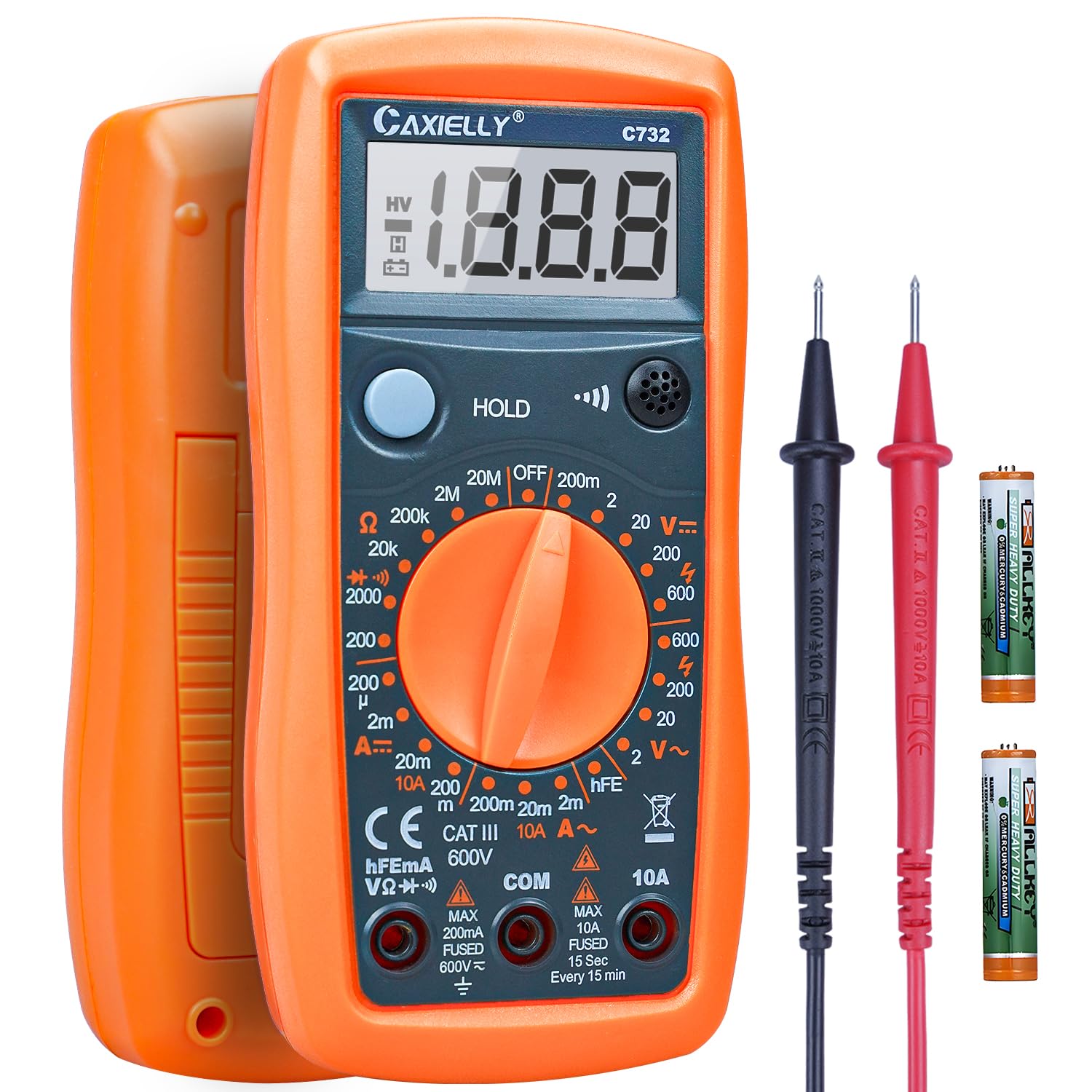 Mua CAXIELLY Digital Multimeter 2000 Count, Voltage Tester, Ohm Volt ...