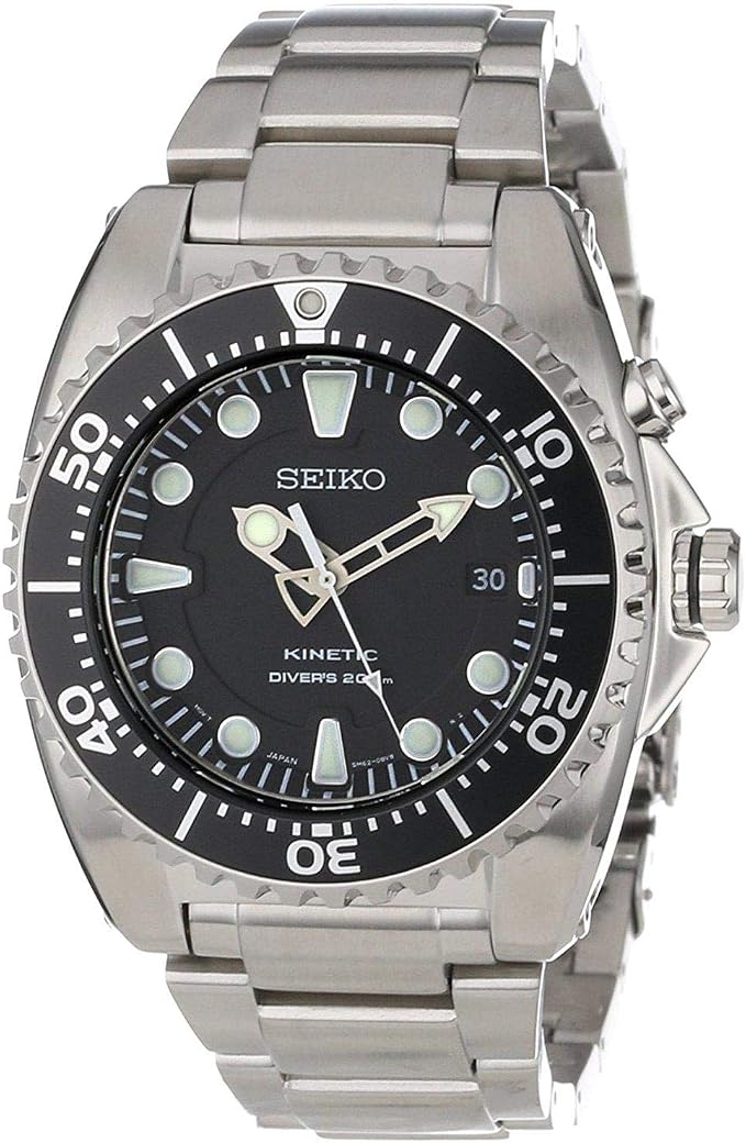 Seiko Prospex Kinetic 200 Meter Dive Men's Automatic Analogue Watch ...