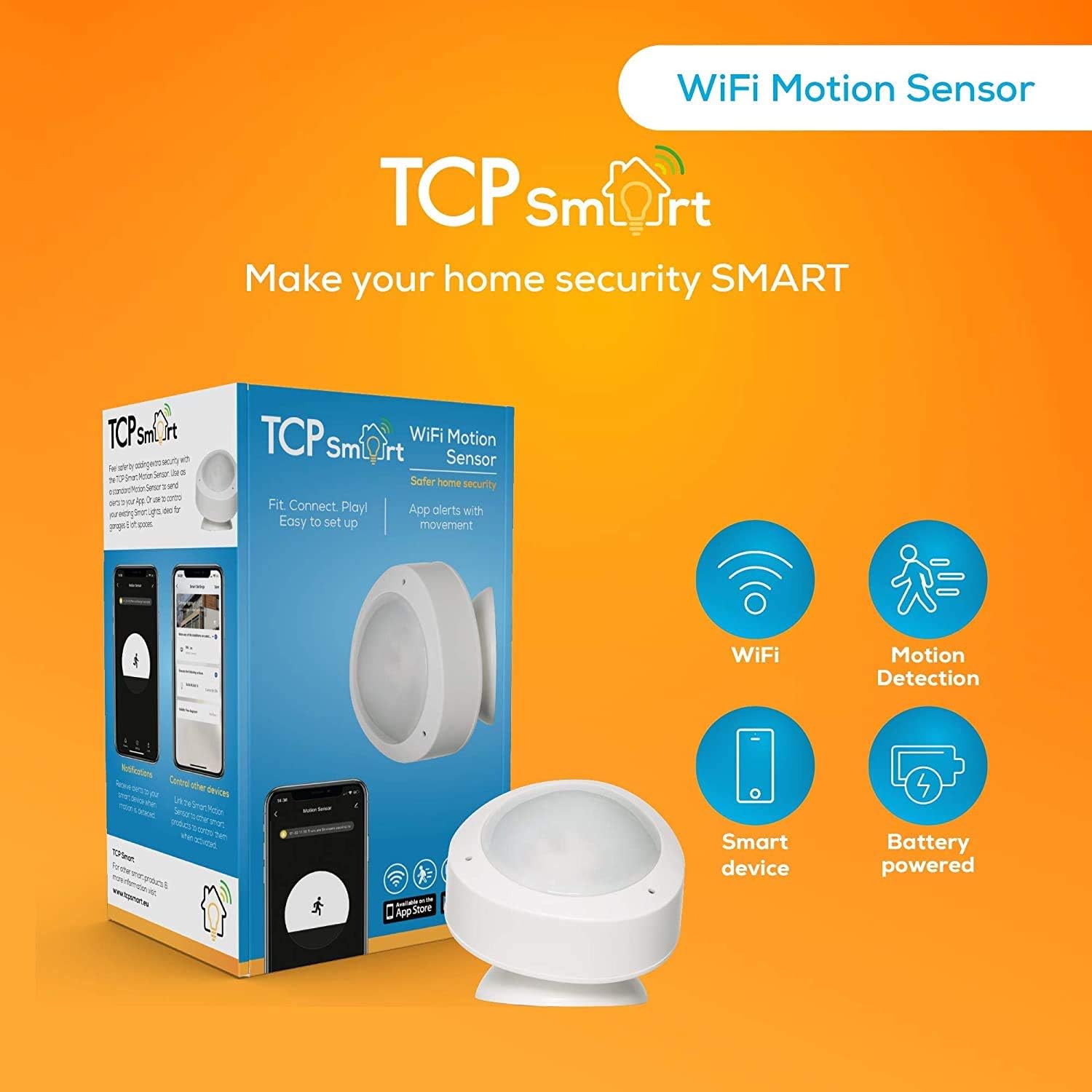 TCP Smart Wi-Fi PIR Motion Sensor – BigaMart