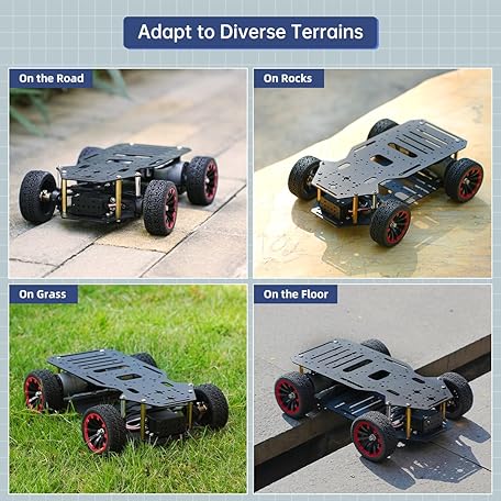 Mua Ackermann Chassis Encoder Motor Robot Car Kit, Full-Metal Robotic ...