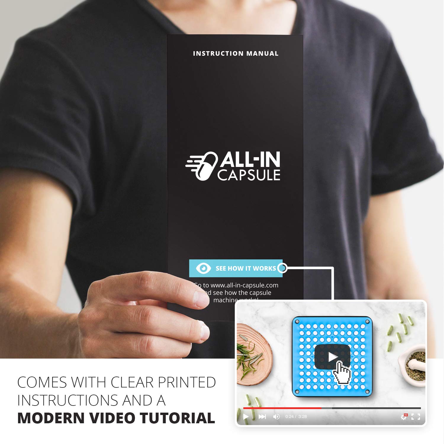 ALL-IN Capsule Filling Machine for Size 000 - Make Your Own Capsules ...