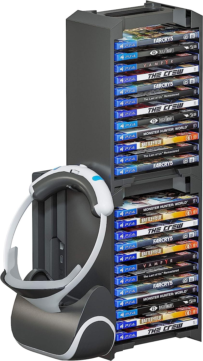 Skywin-Video Game Storage Stand Tower, Video Game Storage Organizer for ...