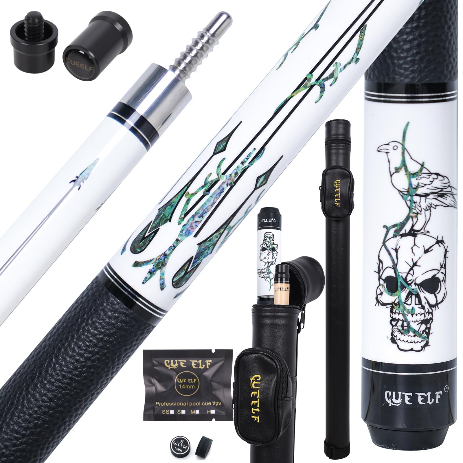 Mua CUEELF Pool Cue Stick Skull Professional Pool Stick Low Deflection ...