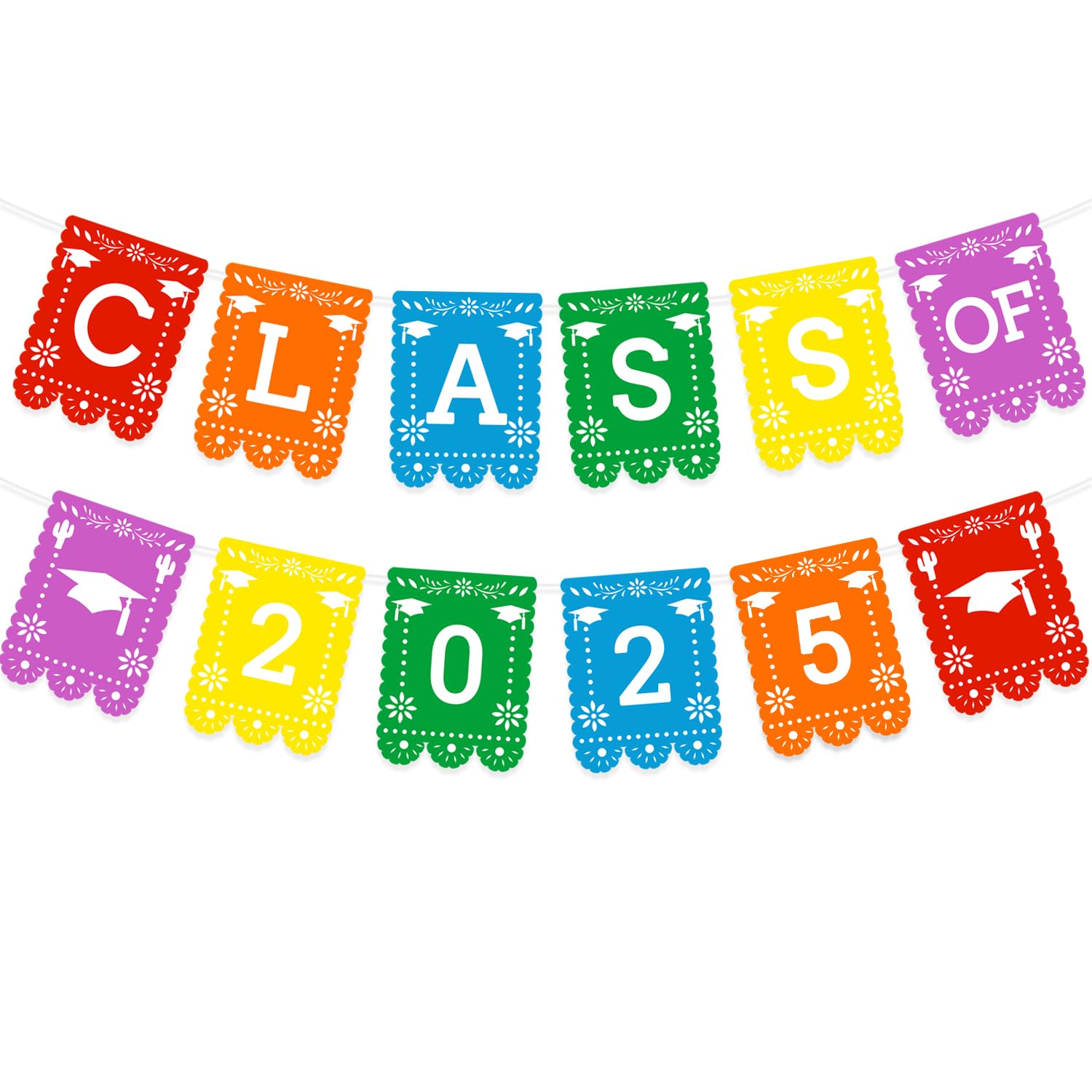 Mexican Graduation Banner Fiesta Theme Class Of Garland Grad Cap ...
