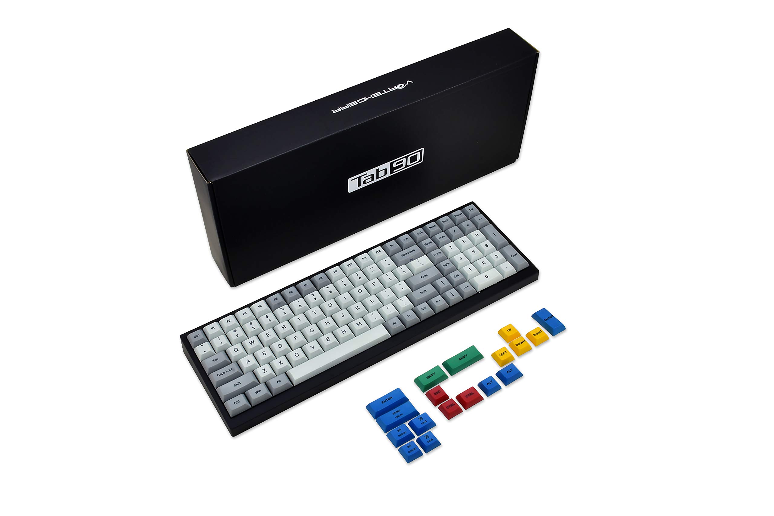 Vortexgear Tab 90 Mechanical Gaming Keyboard - Wired/Wireless - PBT Dye Sub - Cherry Mx ...