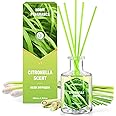 Amazon.com: SCENTORINI Citronella Reed Diffuser Set, 6.7 Fl Oz Scent ...