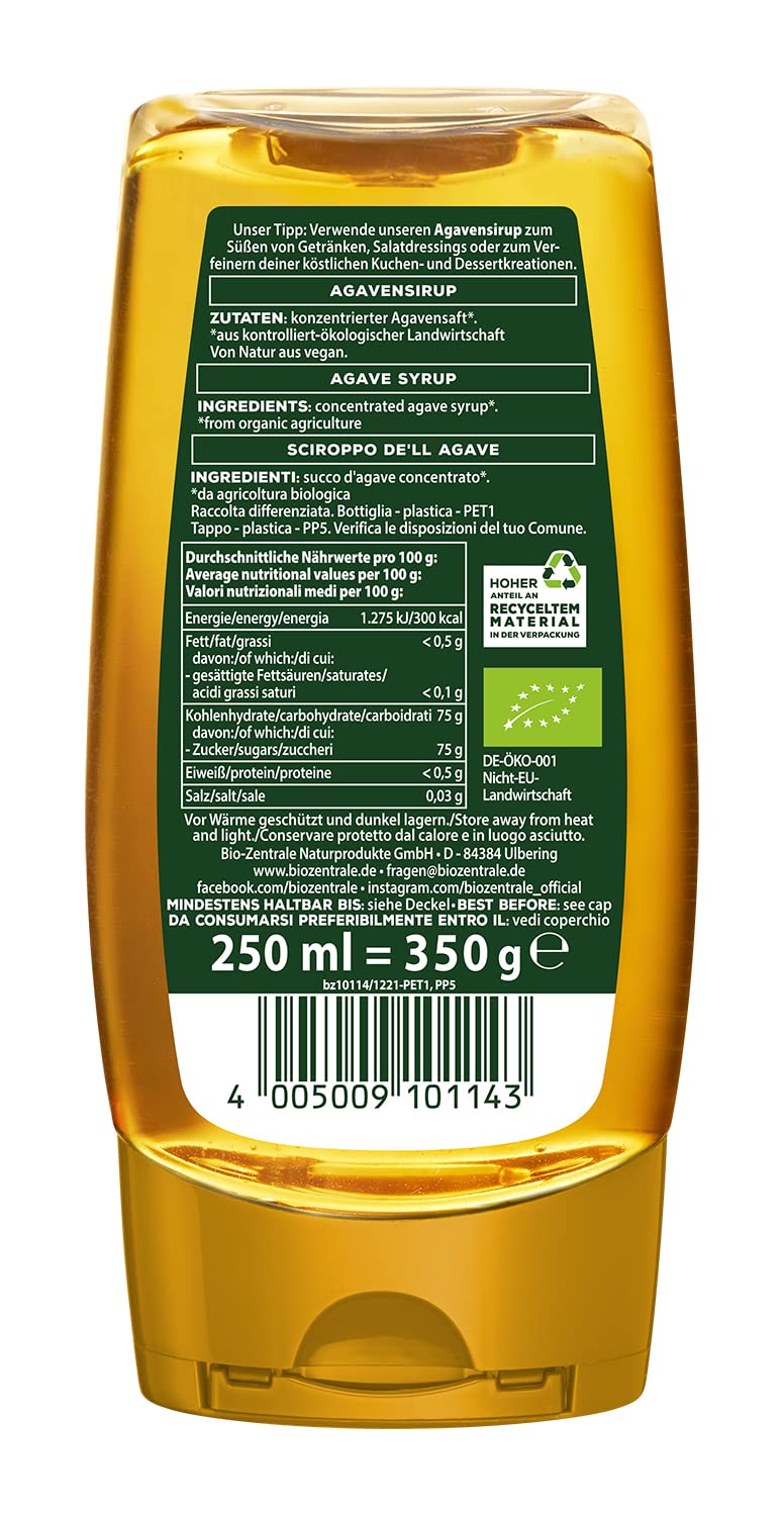 Mua biozentrale Agavensirup | 3 x 350 g Bio Agavendicksaft | Idealer ...