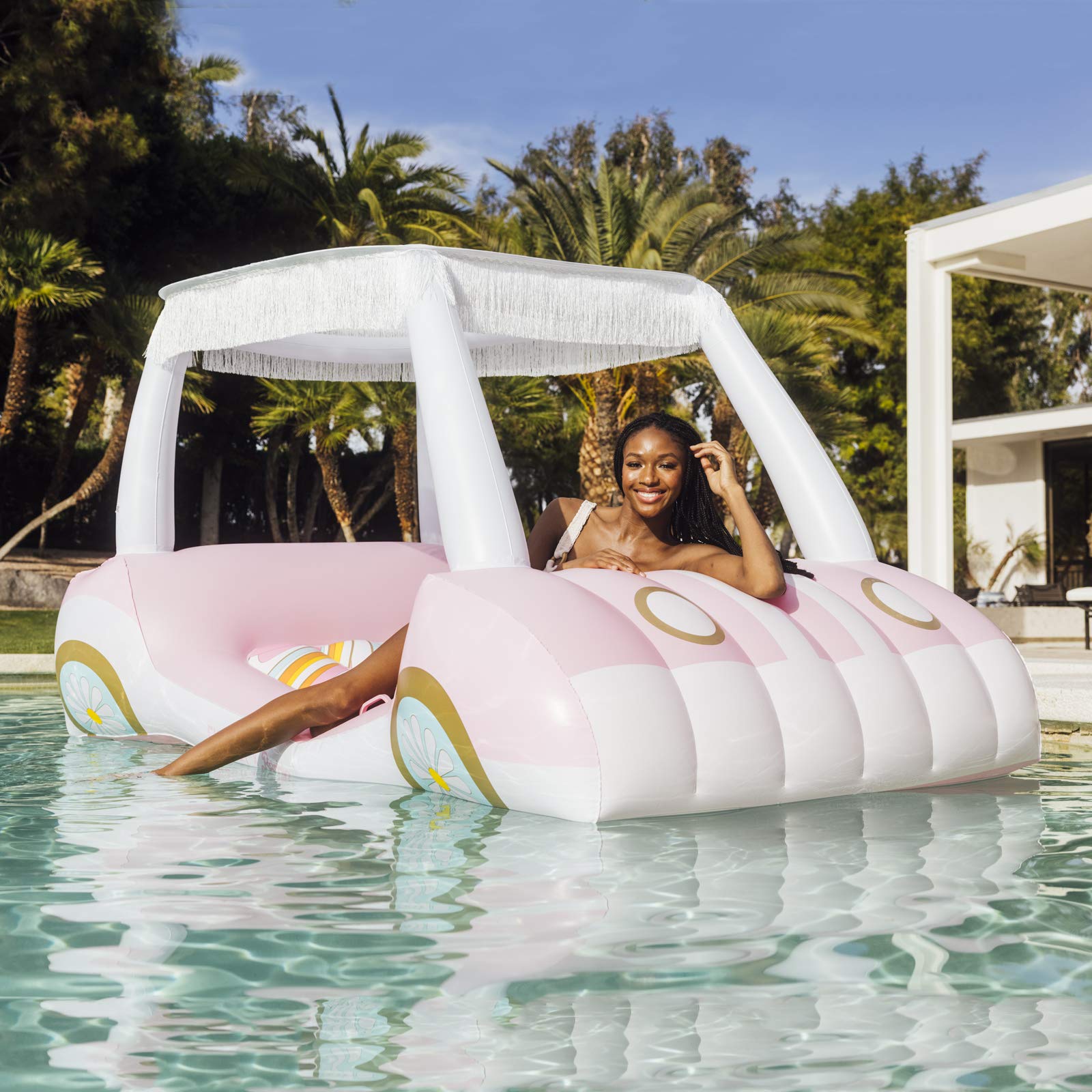 Mua FUNBOY & Malibu Barbie Luxury Inflatable Golf Cart Summer Pool Float - Land or Water ...