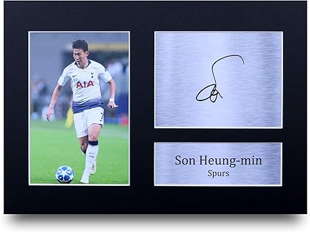 HWC Trading Son Heung-Min Gift Signed A4 Printed Autograph Tottenham ...