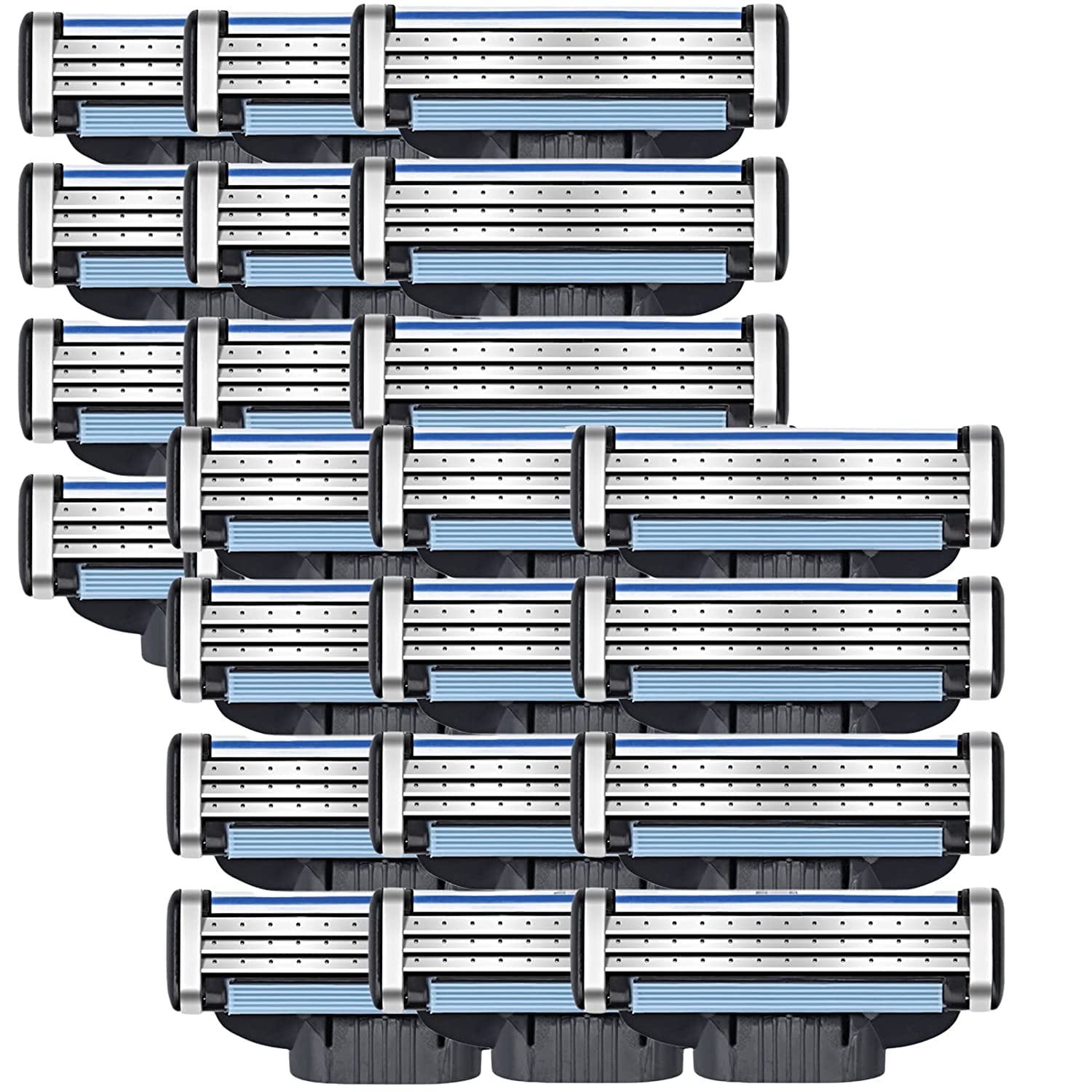 Gbbazu Razor Blades for Men, Mach3 Mens Blade Refills, Manual Men's ...