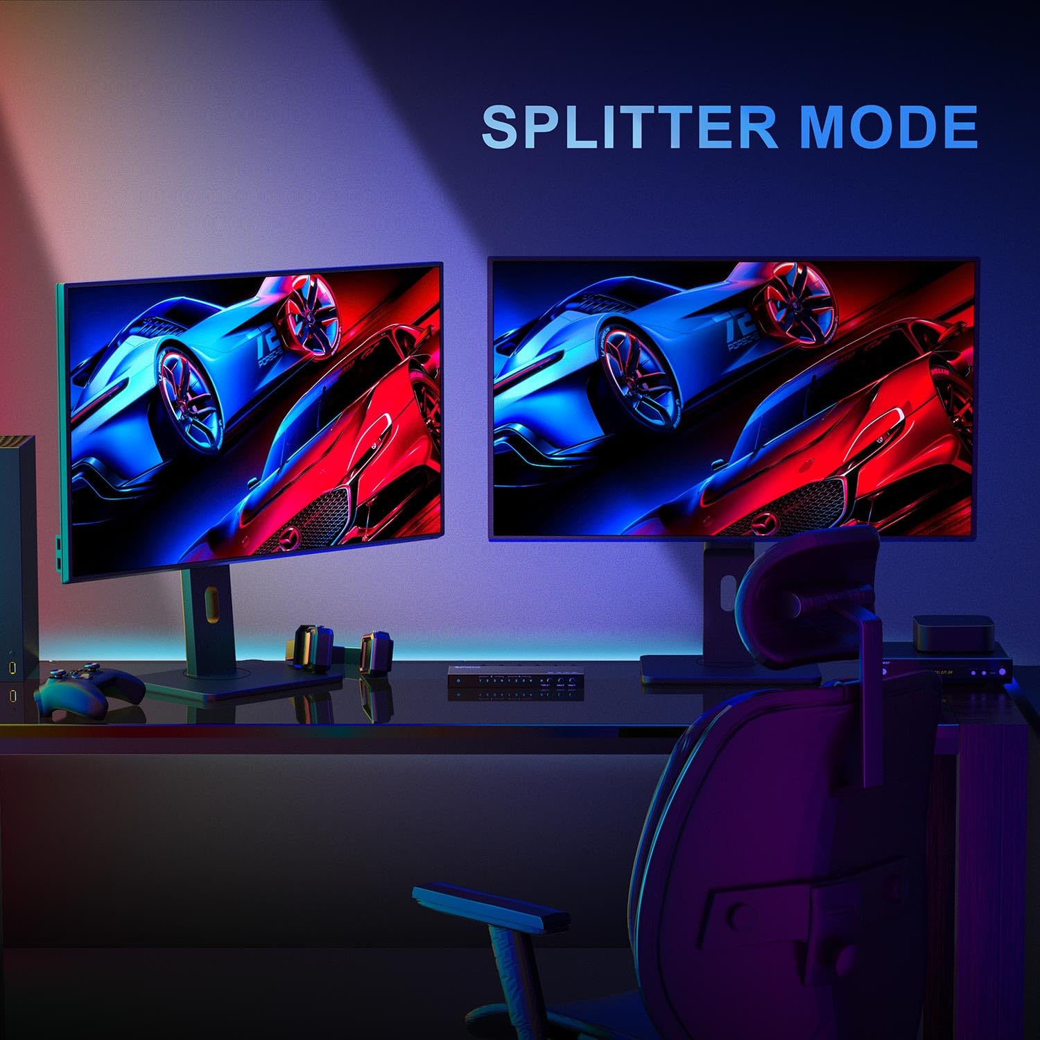 Mua PORTTA HDMI Matrix 4 in 2 out 4K 60Hz 4:4:4, 4x2 Switch Splitter ...