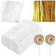 Amazon.com: 1800 Pcs Cake Pop Sticks and Wrappers Kit Including 600 Pcs ...