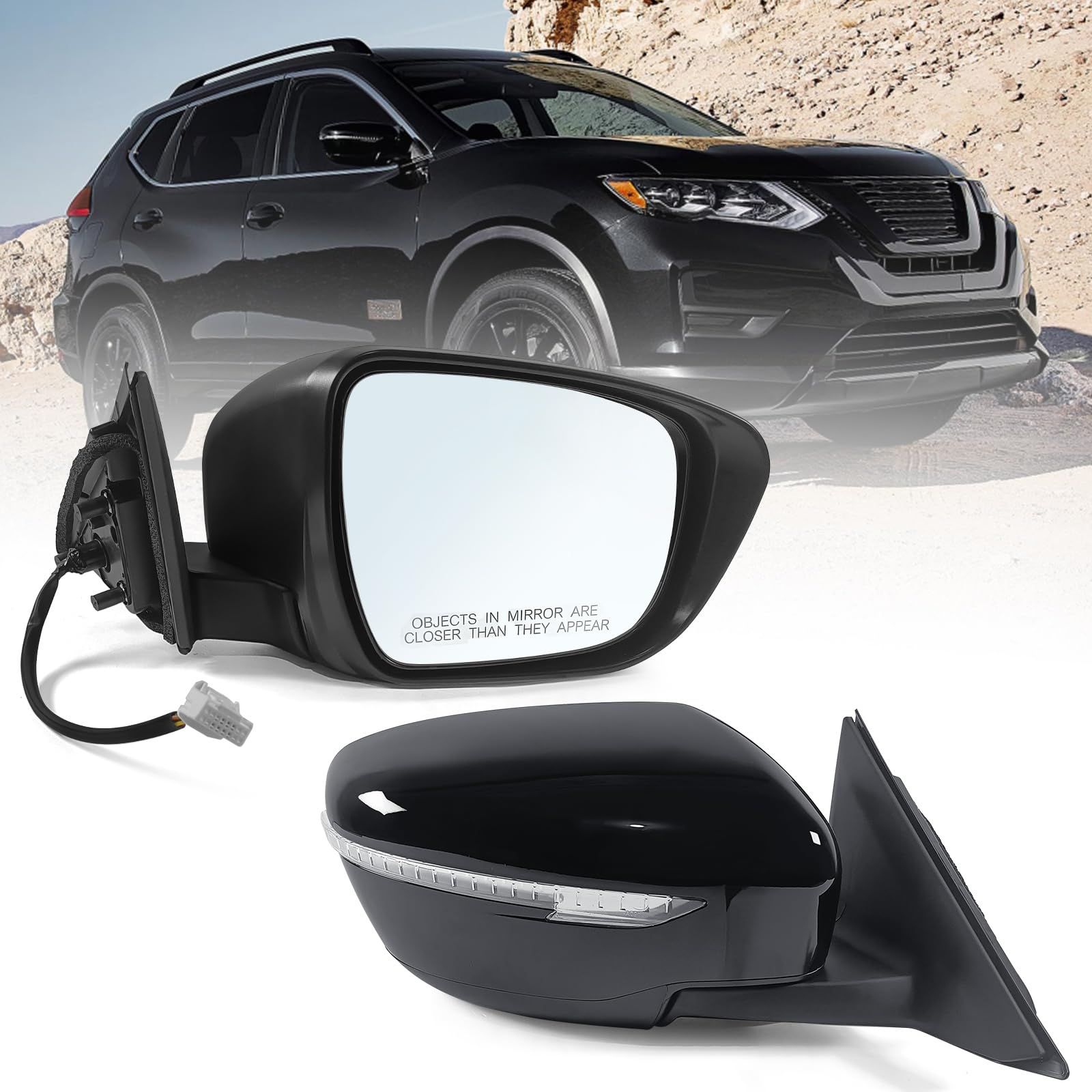 Paderson Right Passenger Side Mirror Assembly Fits 2014 2015 2016 2017 ...