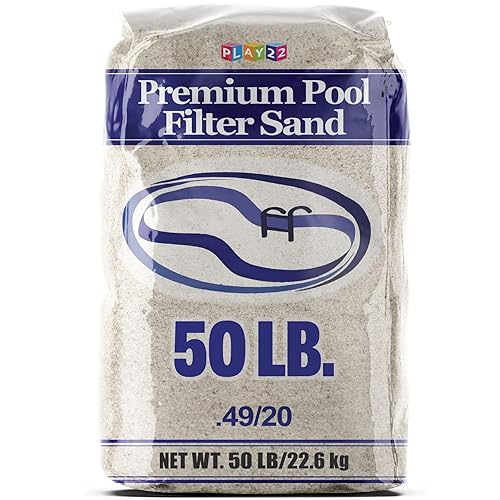 Play22 Pool Filter Sand - Pool Sand, 50 Pound Bag Silica Sand for Pool ...